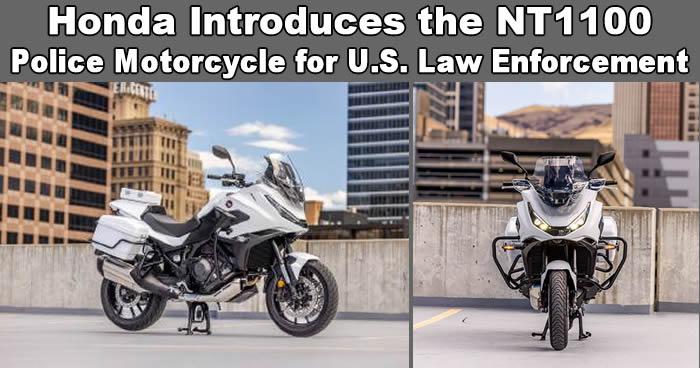 Honda Introduces the NT1100 Police Motorcycle - CycleFish