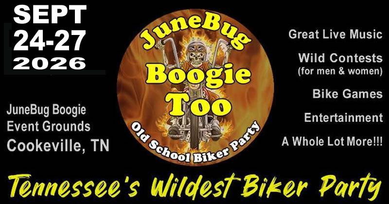 June Bug Boogie Too - Fall 2026 Motorcycle Rally - CycleFish