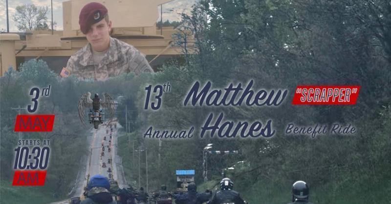 13th Annual Matthew 'Scrapper' Hanes Memorial Ride - CycleFish