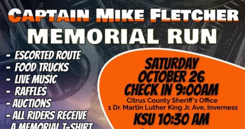 Captain Mike Fletcher Memorial Motorcycle Run - CycleFish