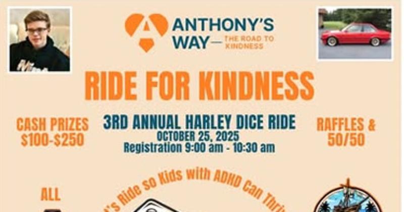 3rd Annual Ride for Kindness Motorcycle Dice Run - CycleFish