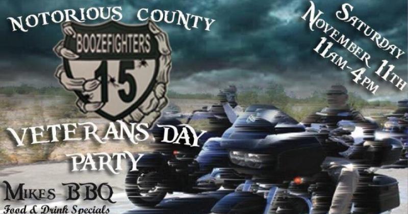 Boozefighters Veterans Day Party - CycleFish