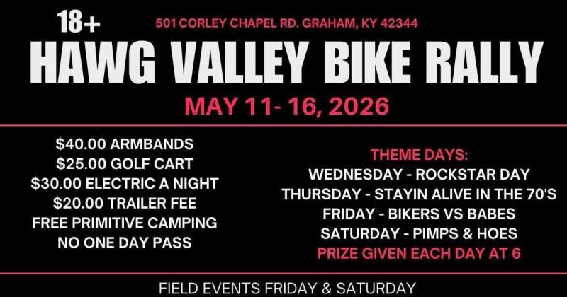 Hawg Valley Bike Rally 2026 - CycleFish