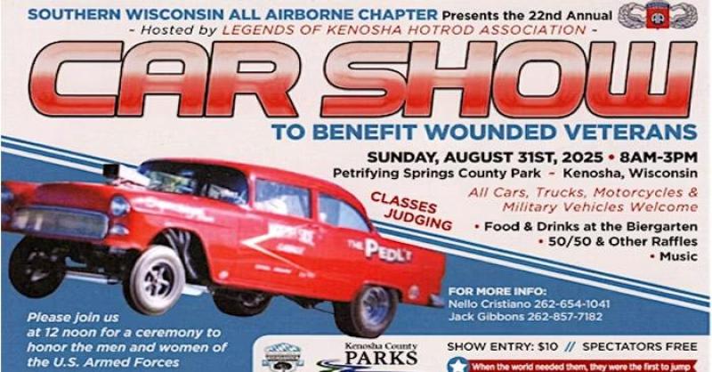 Southern Wisconsin All Airborne Chapter Car, Truck & Bike Show - CycleFish