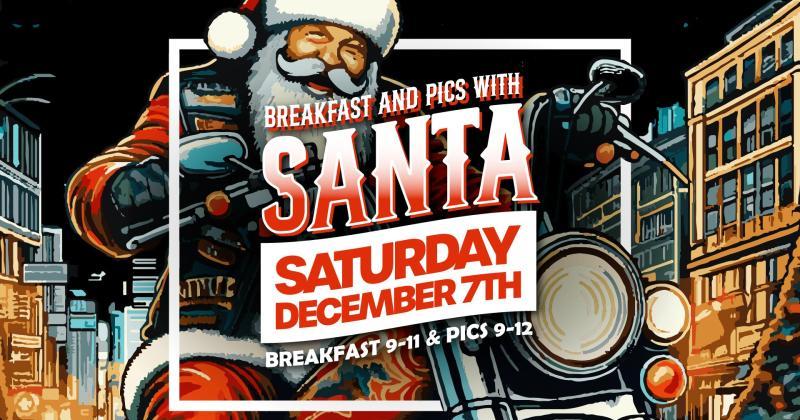 Breakfast & Pictures with Santa at Outlaw Harley-D - CycleFish