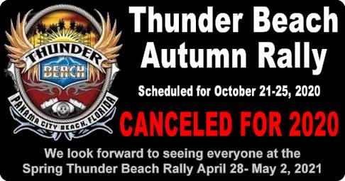 Thunder Beach Fall Rally CANCELED (updated) - CycleFish